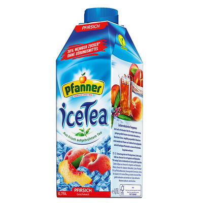 Pfanner | Pfanner Ice Tea ´Pfirsich´ 0,75L | FrankenFresh ...