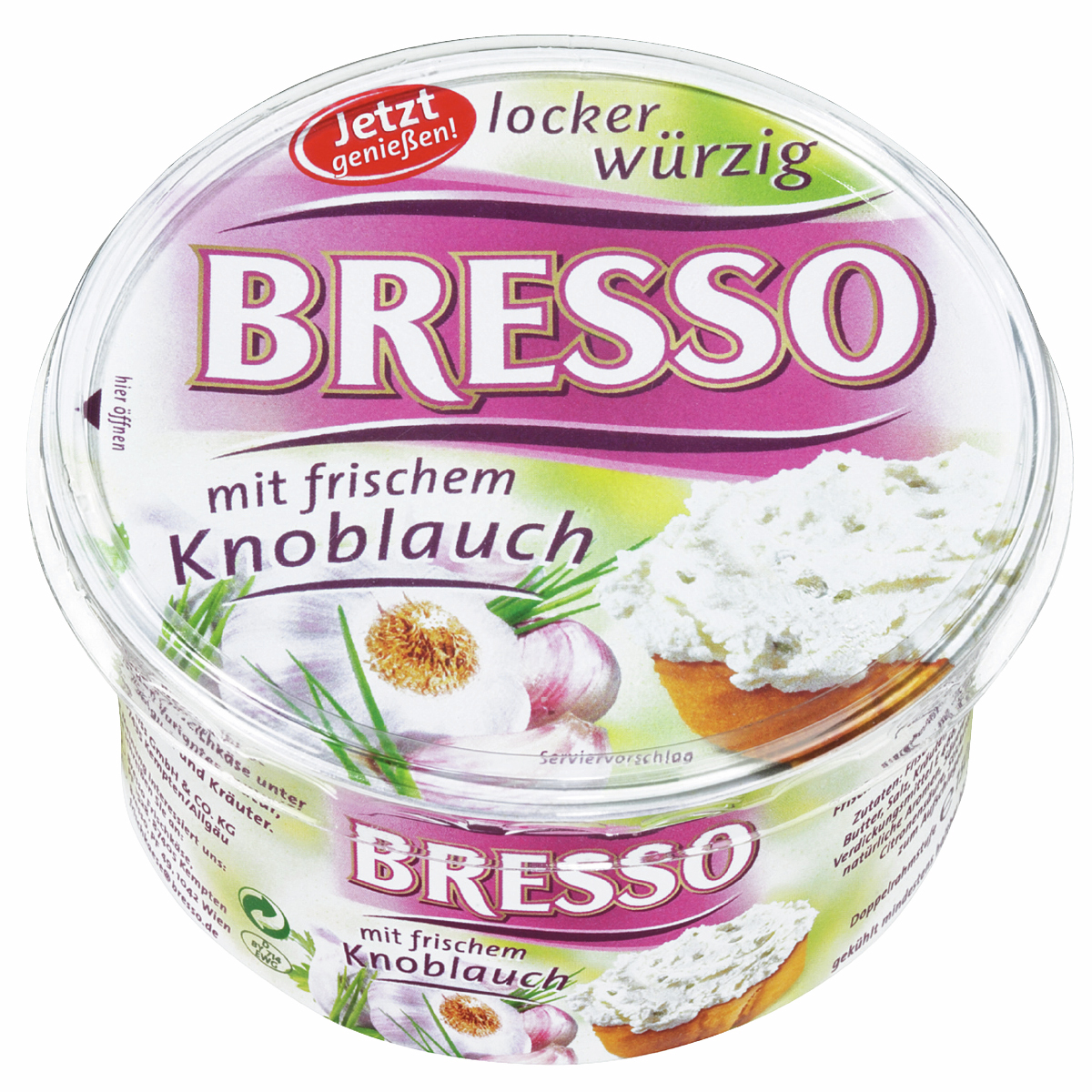 Bresso | Frischkäse Knoblauch 150G | FrankenFresh | Lebensmittel ...